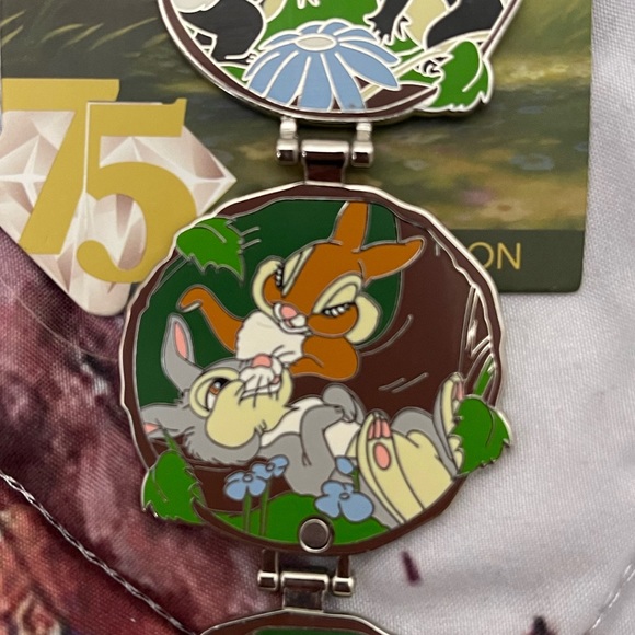 Disney | Wall Decor | Disney 75th Bambi Thumper Flower Hinged Folding ...